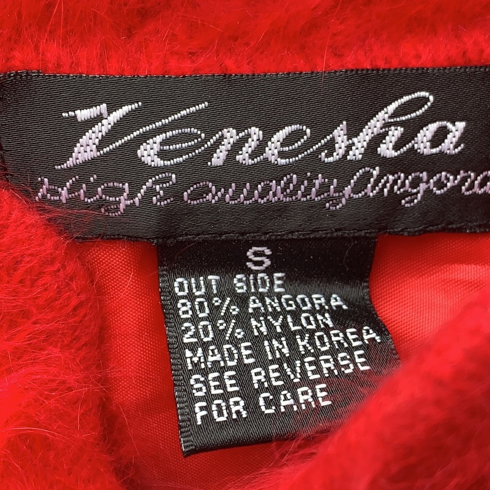 Venesha Small Red Angora Sweater!! - Gem